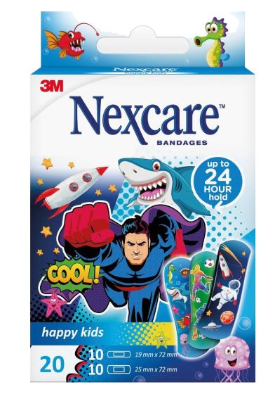 Tiritas infantiles Nexcare Happy Kids (caja de 20)