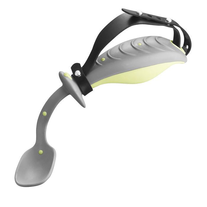 Cuchara ergonómica flexible Holtex amarilla por 24,20