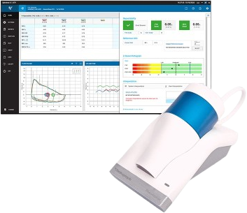 Espirómetro de diagnóstico Vitalograph Pneumotrac con software Spirotrac